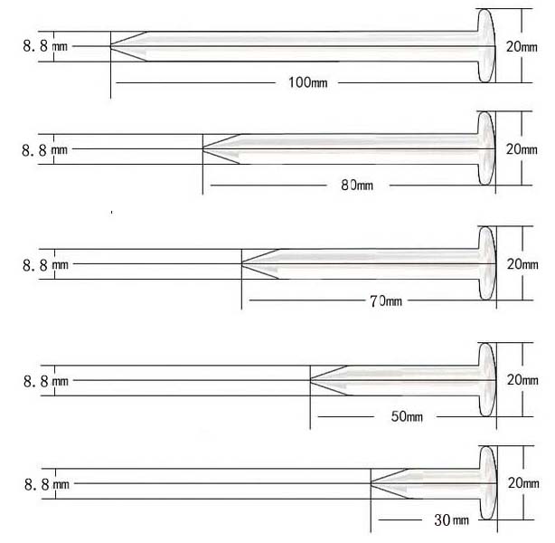 SN4 New Mag Nail Inch Survey Nail - Ruihua Hardware
